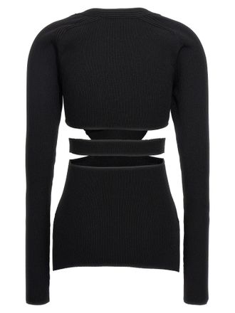 Nensi Dojaka Womens Black Viscose Cardigan Clothing