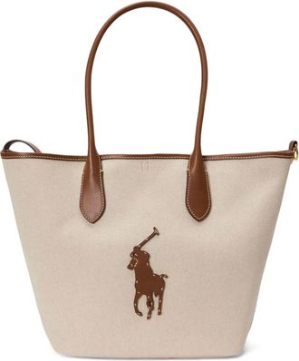 Polo Ralph Lauren sac à main Bellport médium - Tons neutres