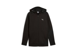 Puma Kapuzensweatshirt EVOSTRIPE FULL-ZIP HOODIE DK mit Kapuze, sportlicher Stil, mit Rei&szlig;verschluss