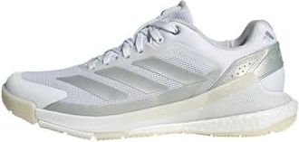 adidas Womens Chaussure de Padel Crazyquick Boost, Cloud White/Silver Metallic/Zero Metalic, 36
