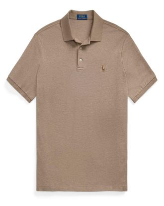 Ralph Lauren Softes Jersey-Poloshirt mit Pony-Stickerei, Custom Slim Fit in
