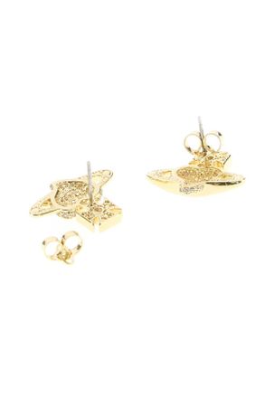 Vivienne Westwood Crystal Orb Drop Earrings - Gold