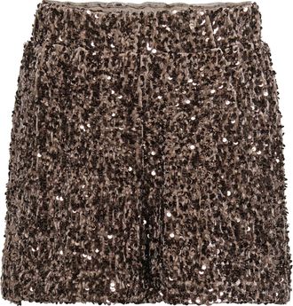 Only Damen Onlconfidence New Sequins Shorts JRS, Mountain Trail, M