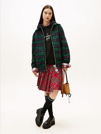 Tommy Hilfiger Jupe longueur midi Tommy Girl tartan pliss&eacute;e