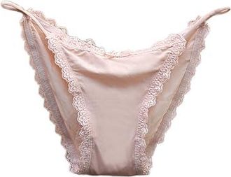 Generic Culotte sans Couture Femme Culotte Femme sans Couture Culotte Femme De Classique Export Europe Dentelle Crotch Renforc&eacute; Soie Glac&eacute;e Seamless Bordures 