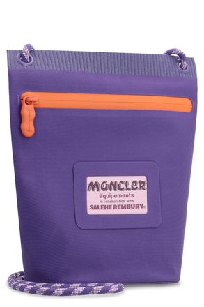 Moncler Mens X Salehe Bembury Amoeba Clutch Purple Nylon Messenger Bags