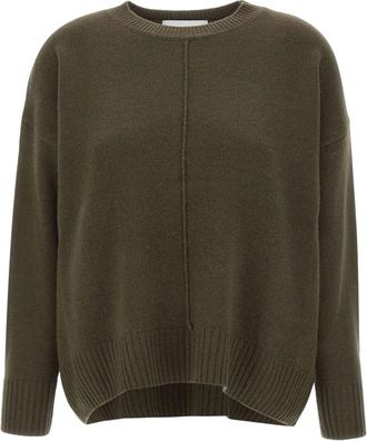 Kaos Kaos - Pull en Laine &agrave; &Eacute;paules Tombantes - Femme - Pulls - Vert - Taille: 40/42 FR