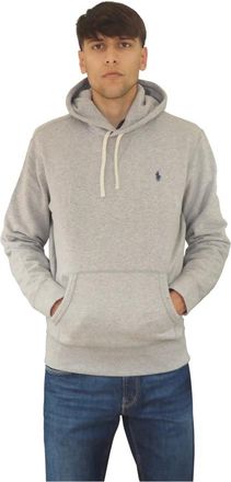 Ralph Lauren Homme, Sweatshirts et sweats &agrave; capuche, Gris, Taille: M Logo Sweat &agrave; capuche