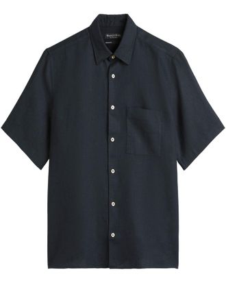 Marc O'Polo Kurzarmhemd aus Leinen mit Brusttasche, Regular Fit in