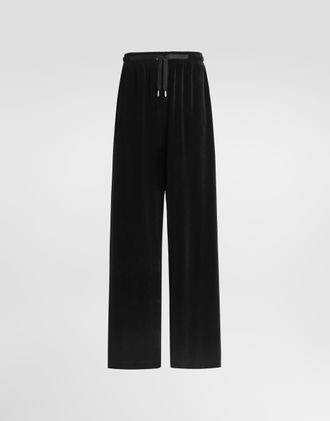 Dolce & Gabbana Hose Aus Chenille - Frau Hosen Und Shorts Schwarz 46