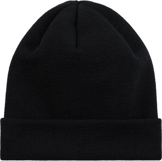 Hanseheld Strickm&uuml;tze 100% Schurwolle Merino Feinstrickm&uuml;tze - Schwarz | Basic | Gro&szlig; | Umschlag | Weich | Feinstrick 100% Wolle (Merino) | Mulesingfrei | Made 