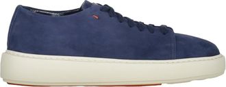 Santoni Femme, Chaussures, Bleu, Taille: 37 1/2 EU Suede Baskets