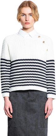 Gucci Striped Crochet Knit Sweater