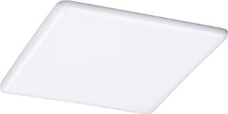 Paulmann 93066 Panneau LED spots encastr&eacute;s Veluna VariFit IP44 gradable sur 3 niveaux 215x215 mm carr&eacute; incl. 1x22 plafonnier Satin plastique 4000K