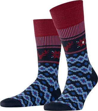 Burlington Socken aus einem Schurwollmix mit Fair Isle Muster in