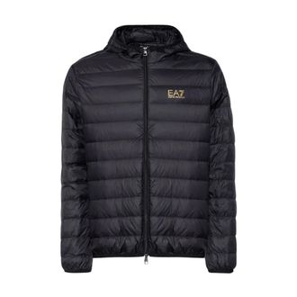 Emporio Armani Emporio Armani Ea7, Homme, Vestes, Noir, Taille: 2XL Doudoune avec Logo