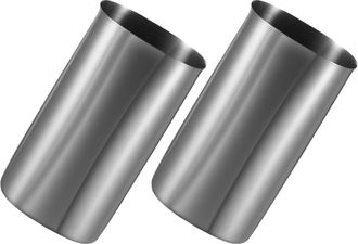 Valiclud WOONEKY 2 St&uuml;ck Teiliges Edelstahl Zahnputzbecher Unzerbrechliche Mundsp&uuml;lbecher Kompakt und Leicht Vielseitiger Zahnb&uuml;rstenhalter f&uuml;r Bad und Reise R