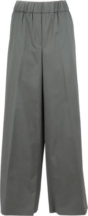 PESERICO Femme, Pantalons, Vert, Taille: 42 FR Wide Pantalons
