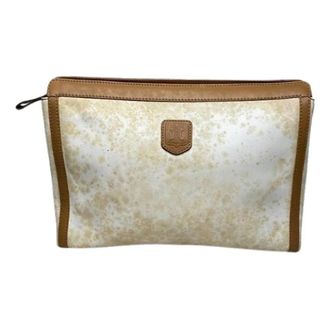 Celine Pre-owned Triomphe Vintage Clutch - - Pre-owned - Damen - Wei&szlig; - ONE SIZE