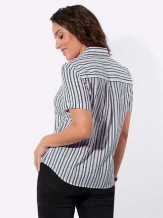 Witt Klassische Bluse Streifenbluse Kurzarm