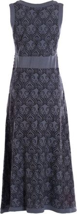 vishes Maxikleid Langes Kleid Jersey Baumwolle Ornament Print &Auml;rmellos Alternative Mode, Boho, Hippie, Ethno, Festival
