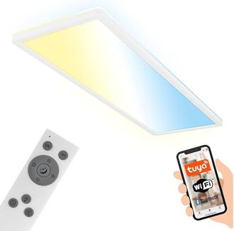 Briloner LED Deckenlampe flach Smart Home, App- Sprachsteuerung, dimmbar, CCT, Lampe, Deckenleuchte, Wohnzimmerlampe, LED Panel, Küchenlampe, Schlafzimmerlampe
