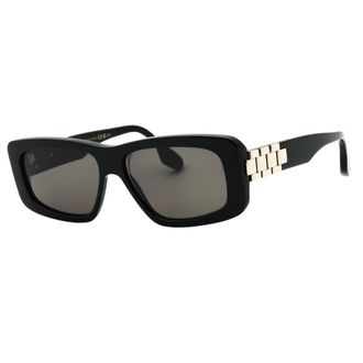 Victoria Beckham Sonnenbrille Mit Dunkelgrauen Gl&auml;sern Und Schwarzen Gl&auml;sern