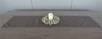 CB Home & Style Tischläufer Tischdecke Gartentischdecke Outdoor wasserabweisend (dunkelgrau, 40x150cm)