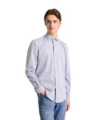 Harmont & Blaine Harmont&Blaine Chemise Homme en Coton à Motifs Narrow Fit CNP001013479I 8052381022197 - XXL, bleu ciel, Medium