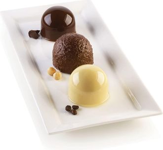 Silikomart Silikomart | Silikonform für Monoportionen PUFF, Antihaft, 8 Hohlräume, 10er Pack Kuchenformen, Ø 62 h 52 mm Volumen 8 x 125 ml Tot. 1000 ml