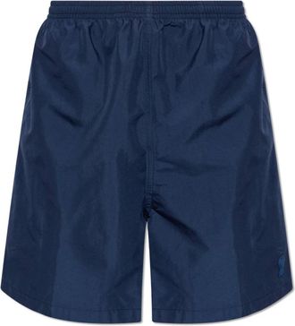 Ami Homme, Maillots de bain, Bleu, Taille: M Shorts avec logo