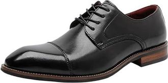 Generic Chaussures habill&eacute;es antid&eacute;rapantes for Hommes, en Cuir PU, &agrave; Lacets et Bout renforc&eacute;, id&eacute;ales for Le Travail, Le Bureau et la s&eacute;curit&eacute; en int&eacute;rieur.(