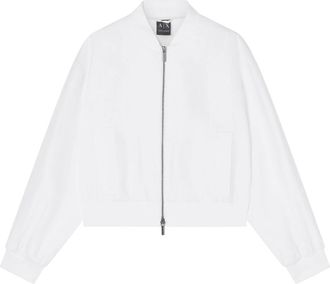 A|X Armani Exchange Femme, Vestes, Blanc, Taille: 42 FR Bomber Jacket