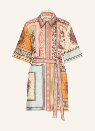 Alemais Al&eacute;mais Hemdblusenkleid Alberta Aus Leinen rosa