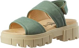 FLY London Femme Jira865fly Sandale à Talon, Vert Jade, 36 EU