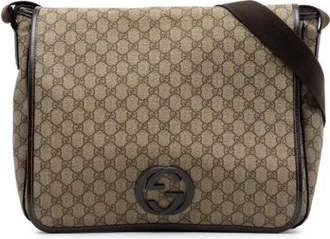 Gucci unisex, Pre-owned, Brun, Taille: ONE Size Sac bandouli&egrave;re vintage Pre-owned