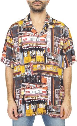 HUF Huf, Homme, Chemises, Multicolore, Taille: S Primavera / Estate Short Sleeve Shirt