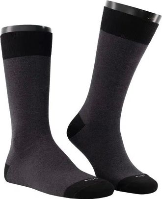Boggi Milano Herren Socken schwarz Baumwolle & Mix meliert