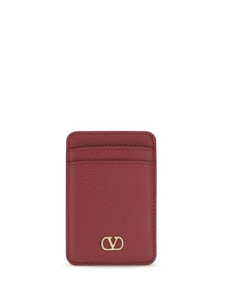 Valentino Garavani VLogo Card Holder - Red