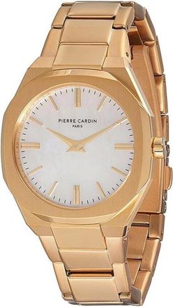 Pierre Cardin Femme, Accessoires, Jaune, Taille: ONE Size Montre habill&eacute;e en acier inoxydable