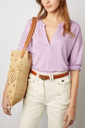 Gerard Darel T-shirt col tunisien - MADDIE - Lilas