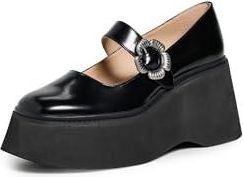 Coach Coach Mocassins Mary Jane à plateforme rose thé pour femme, noir, 39.5 EU