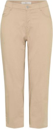 Brax Damen Style Mary C Ultralight Cotton Capri Hose, Soft Sand,27W / 30L