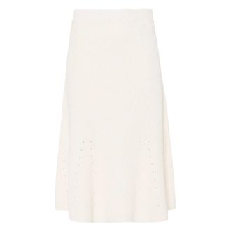 Joseph Wei&szlig;er Leinenmix Casual Rock - - Skirts - Damen - Wei&szlig; - L