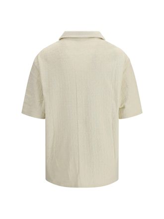 Off-white Mens Off Terry Bowling Shirt Cream-No Polyamide; Elastane Color