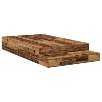 vidaXL Bett mit Stauraum Altholz 226.5 x 120 x 31.5 cm Holzwerkstoff Vidaxl