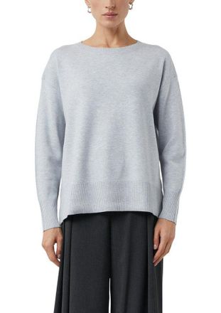Comma Strickpullover mit Rippb&uuml;ndchen