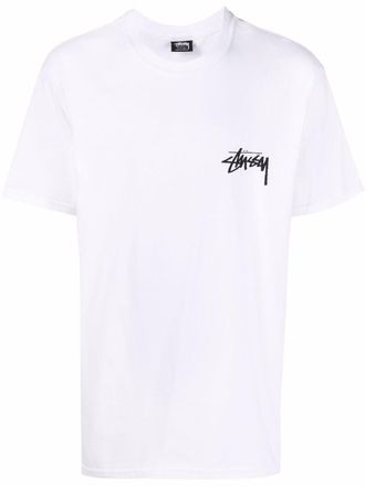 St&uuml;ssy t-shirt &agrave; logo imprim&eacute; - Blanc
