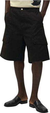 Arte Homme, Shorts, Noir, Taille: W36 Canvas Cargo Shorts