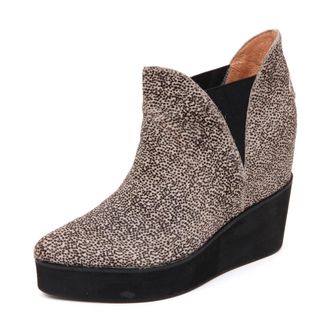 Jeffrey Campbell Priya Hair Beige Black Dots Wedges - - Shoes - Damen - Beige - 41 EU